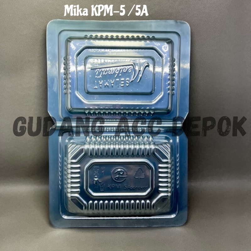 Jual MIKA PLASTIK MIKA BENING 5A KPM5 TEMPAT KUE MAKANAN NASI PUDING ...