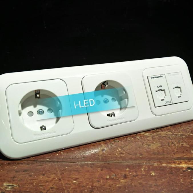 Jual Stop Kontak + Stopkontak + Telepon + Outlet Data Panasonic 3 Gang ...