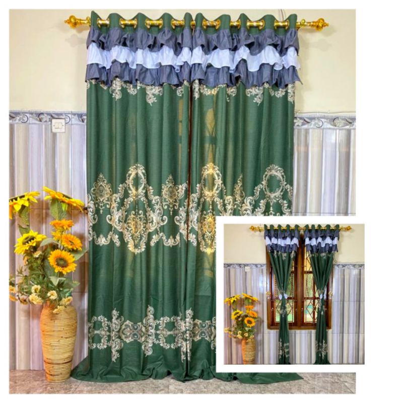 Jual Gorden Susun Pita Red Shabby Gorden Poni Gorden Rample Gorden ...