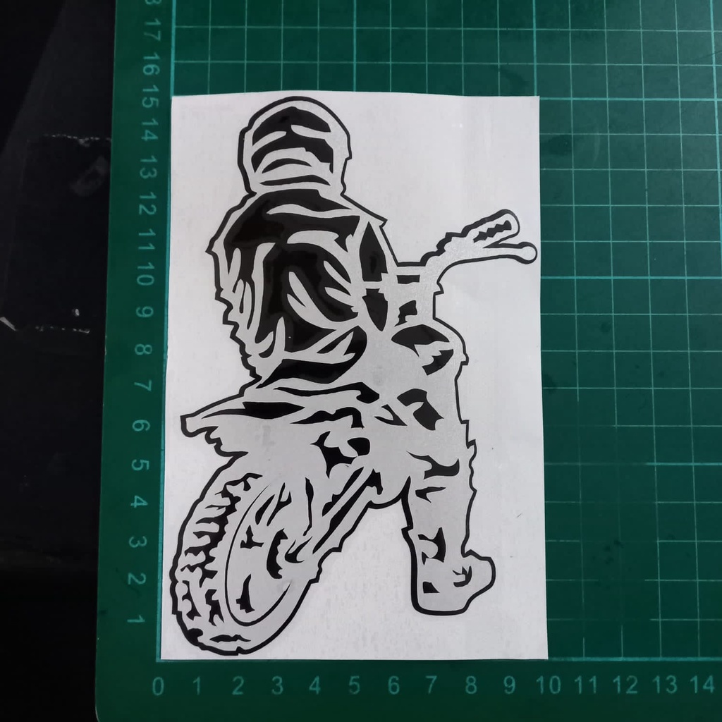 Jual Sticker cutting motor cross logo cutting sticker motor cross ...