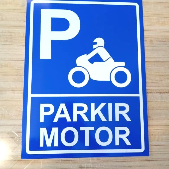 Jual SIGN akrilik K3 RAMBU SAFETY PARKIR MOTOR 20 X 30CM | Shopee Indonesia