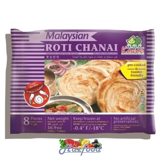 Jual Kawan Food Roti Chanai Malaysian 8 pcs - 480 Gram | Shopee Indonesia