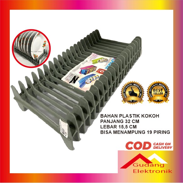 Jual Rak Piring Serbaguna Plastik Murah Multifungsi / Rak CD Plastik ...