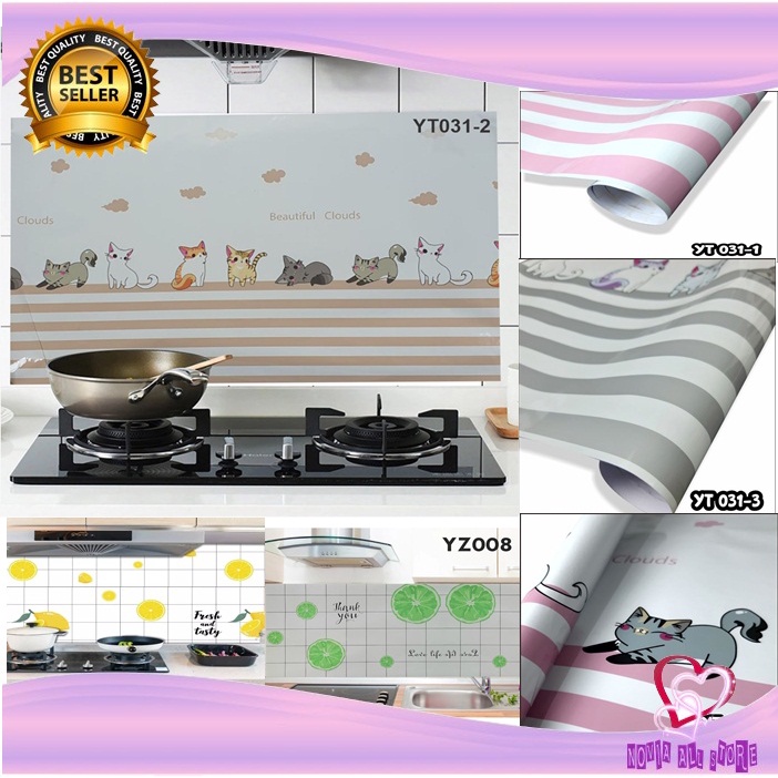 Jual Wallpaper Kitchen Anti Api Air & Minyak Wallpaper Dapur Kitchen ...