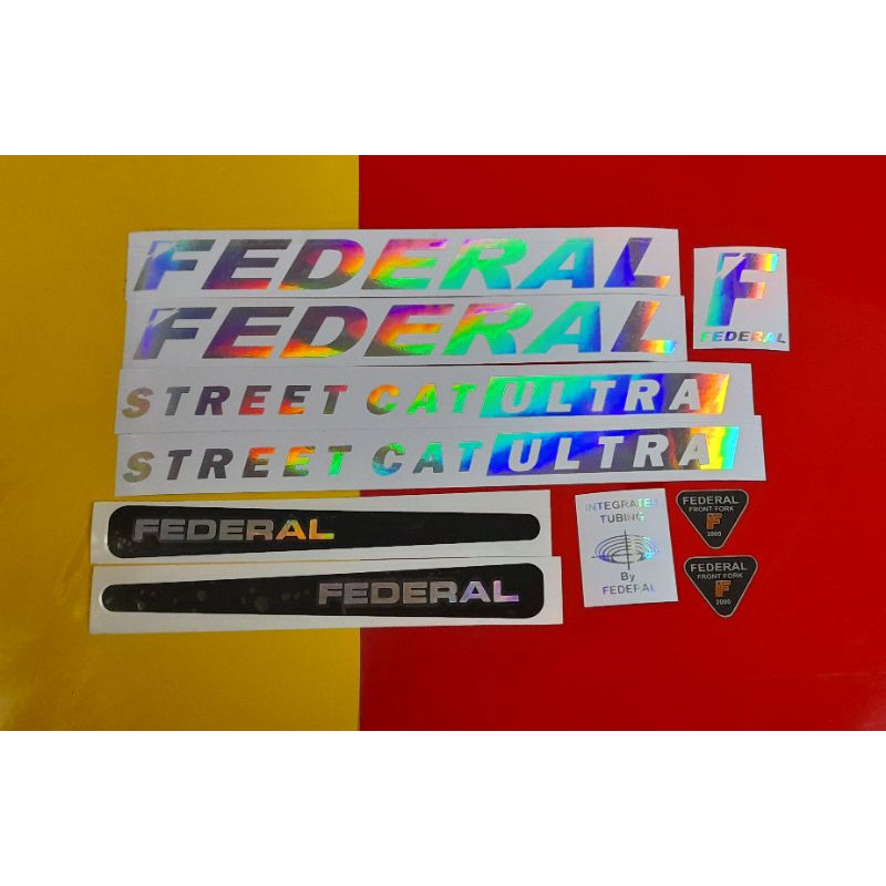 Jual Stiker Sepeda Federal Street Cat Ultra Hologram | Shopee Indonesia