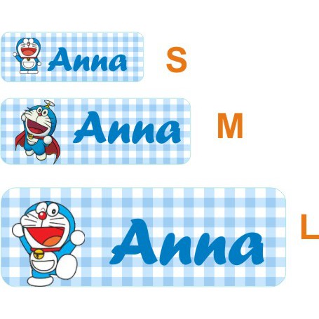 Jual STIKER LABEL NAMA WATERPROOF BASIC DORAEMON | Shopee Indonesia
