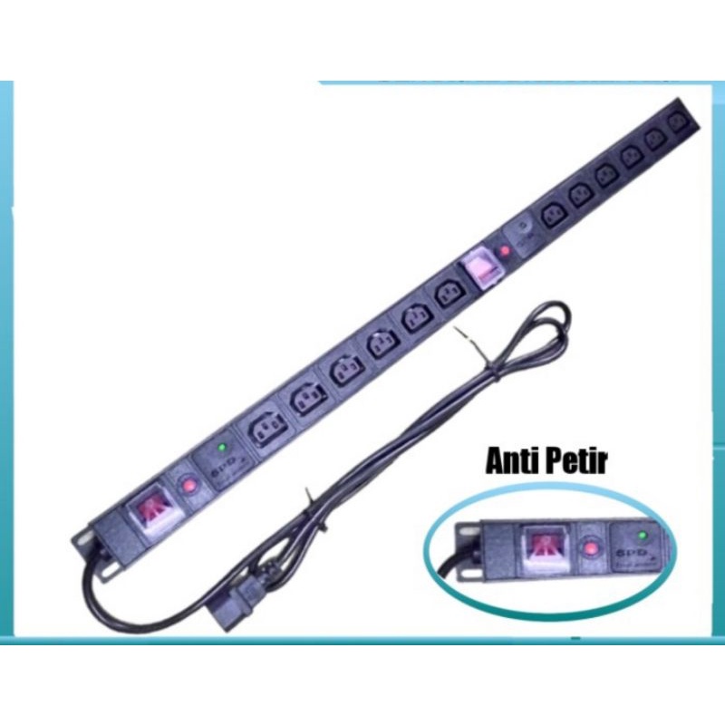 Jual POWER DISTRIBUTION UNIT 12 HOLE COLOKAN LISTRIK C13 FEMALE+2 ...