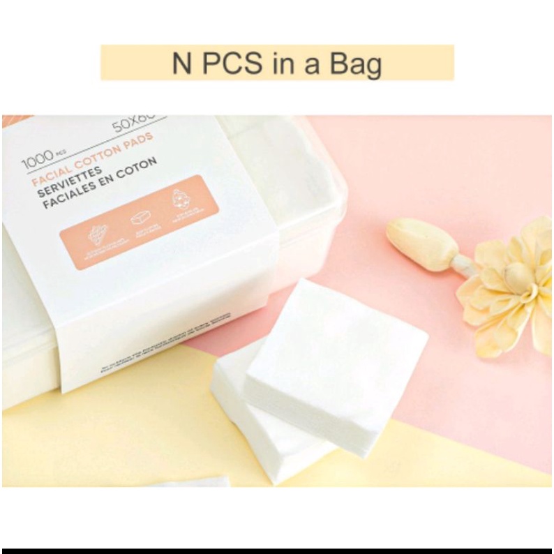 Jual Miniso isi 1000 Silcot facial Cotton Pad Kapas Toner 1000 pcs ...