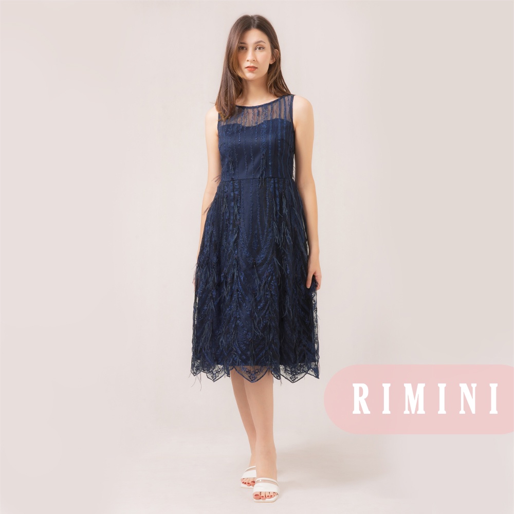 Jual RIMINI - Gaun Pesta Wanita Mewah - Nixie Lace Maxi Dress - 81785 | Shopee Indonesia