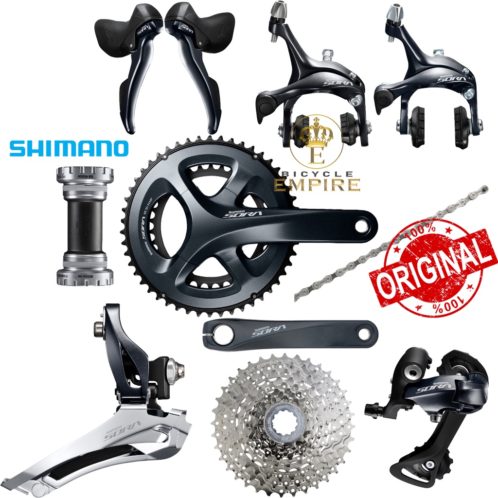 Jual Groupset Grupset GS Shimano Sora R3000 Rim Brake 2 x 9 Speed GS ...