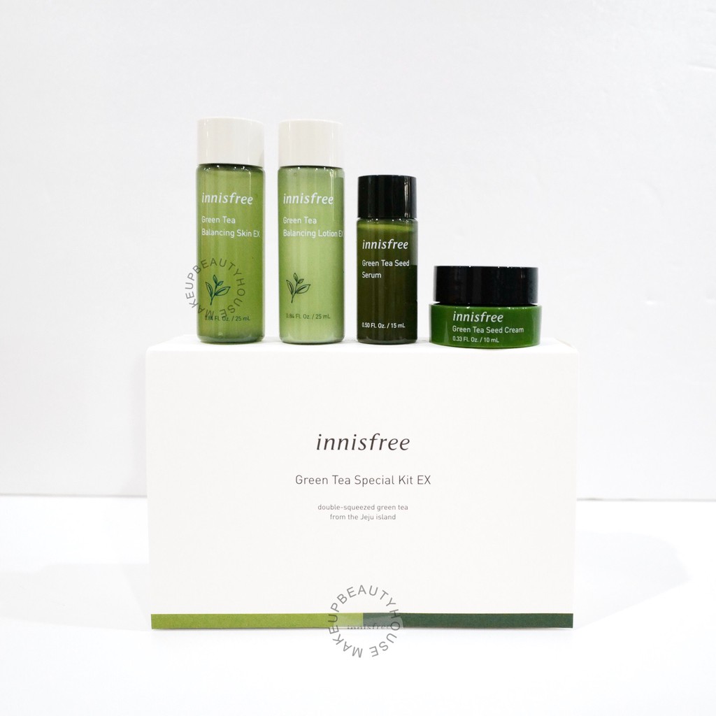 Jual INNISFREE Green Tea Special Kit EX 4 Items | Shopee Indonesia