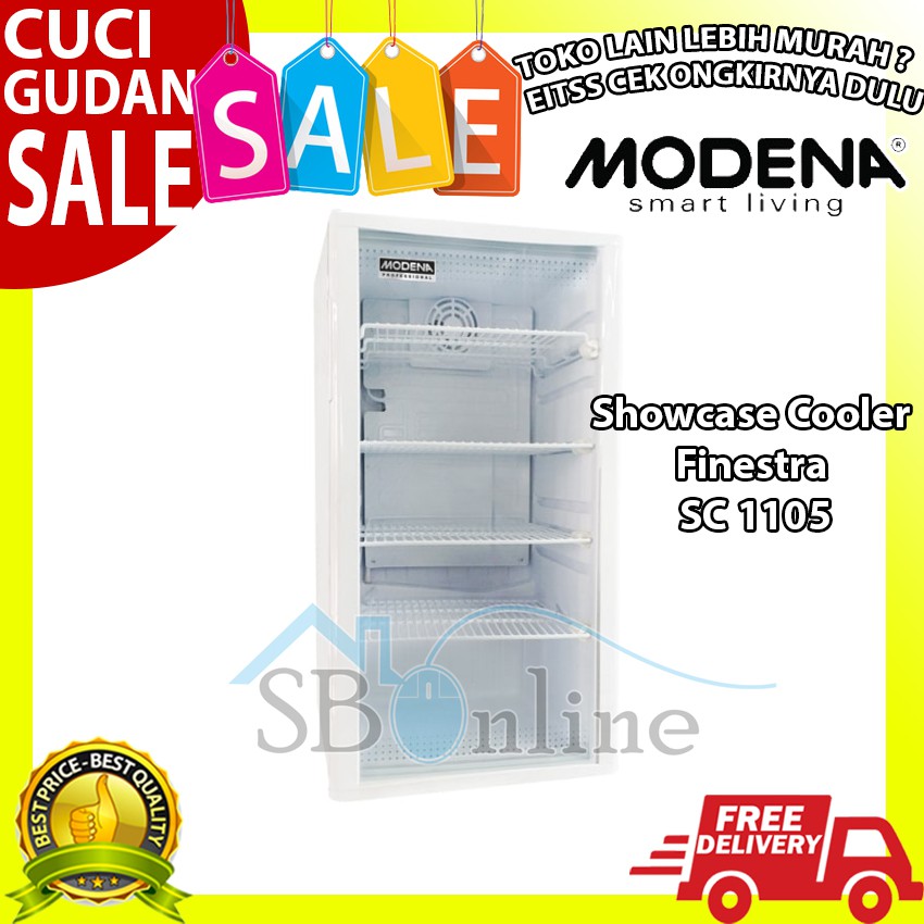 Jual Showcase Cooler Modena FINESTRA SC 1105 - Garansi Resmi | Shopee ...