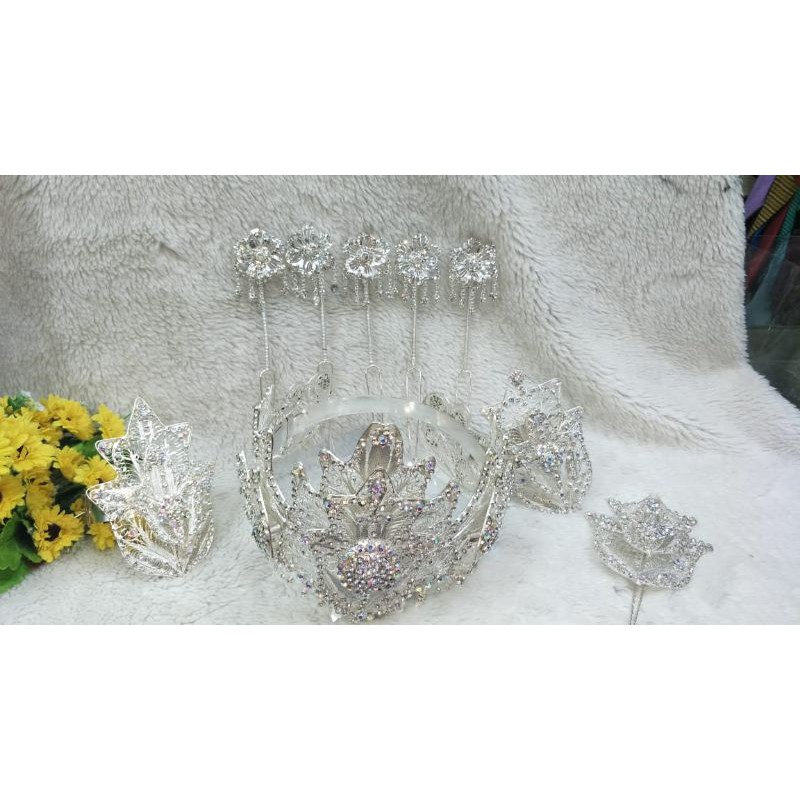 Jual Mahkota Siger Sunda Trap Tulip Cantik Batu Crystal Set Lengkap ...