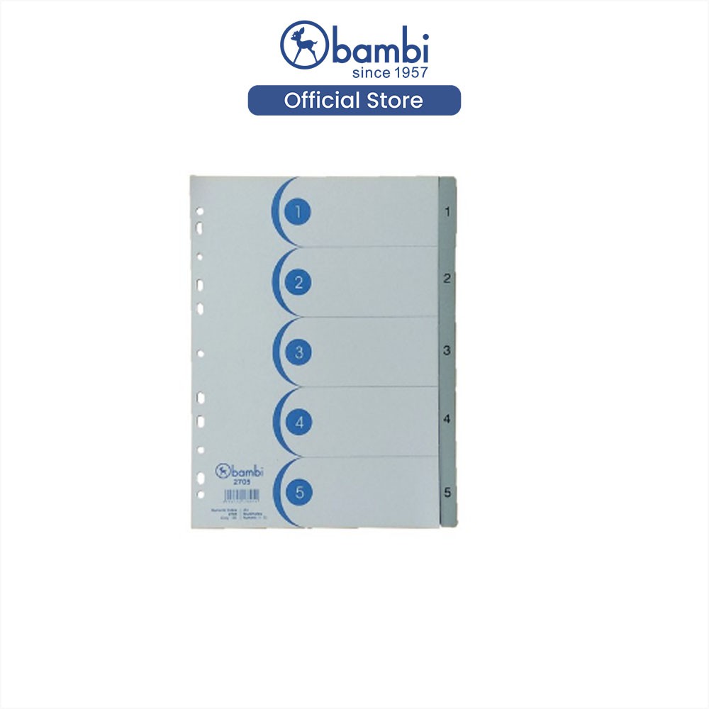Jual Bambi Isi Binder A4 Divider & Indexes Pembatas Kertas Binder Edisi ...
