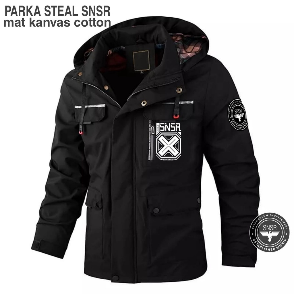 Jual TANS - Jaket Pria Parka Steal Casual Musim Dingin Anti Angin Original Sensor M L XL ...