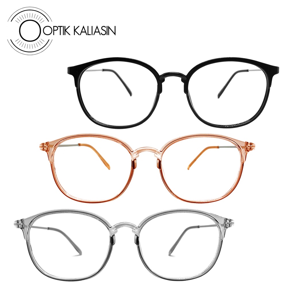 Jual OPTIK KALIASIN - Frame Kacamata pria wanita bulat oval lentur anti radiasi 2124 | Shopee ...