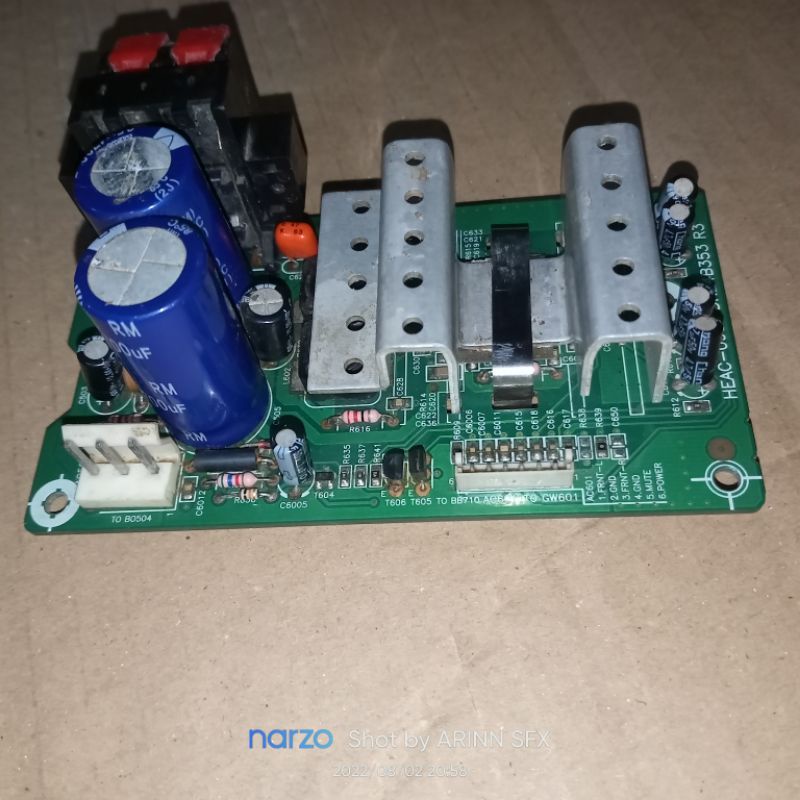 Jual kit amplifier class D copotan ampli Polytron bekas normal original ...
