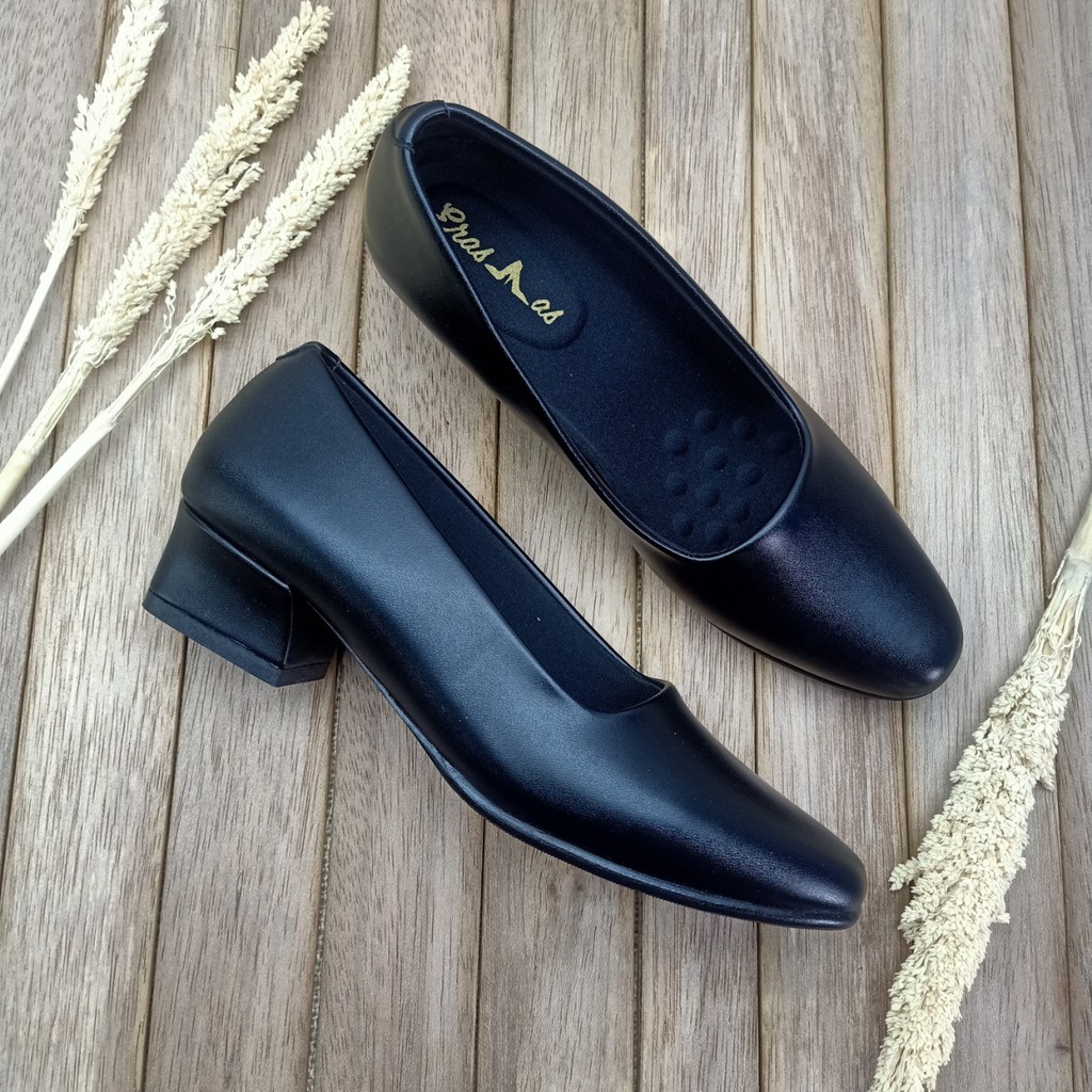 Jual ERASMAS 02A Heels 3 cm Sepatu Pantofel Wanita / Sepatu Dinas PDH ...