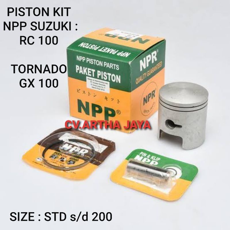 Jual PISTON KIT NPP SUZUKI RC100 / RC 100 / TORNADO GX 100 / RC BRAVO ...