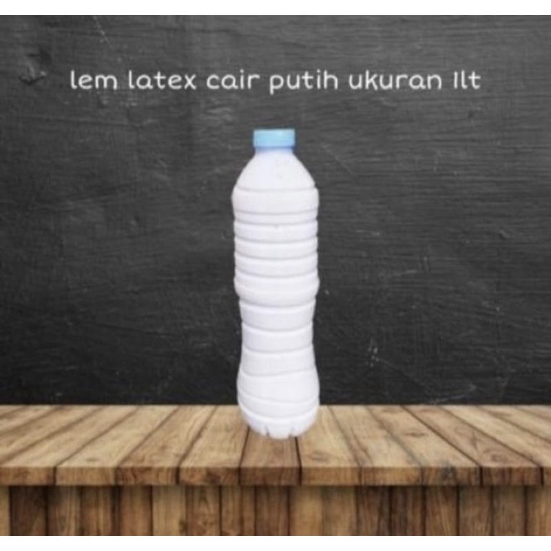 Jual LEM LATEX PUTIH CAIR 40% UKURAN 1L | Shopee Indonesia