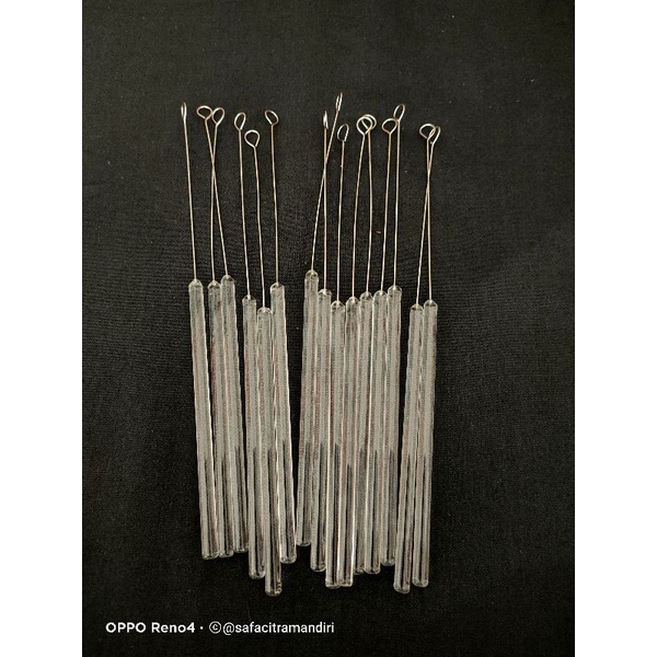 Jual Kawat Inokulasi Ujung Jarum Bulat Isi 3 pcs /Kawat Ose / Jarum Ose ...
