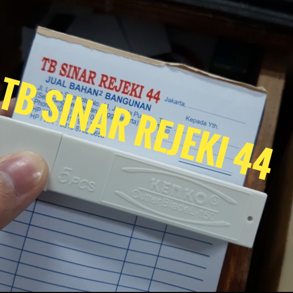 Jual MATA CUTTER KENKO BLADE L-150 [isi : 5 pcs] Lebar 18 mm Panjang 10 ...