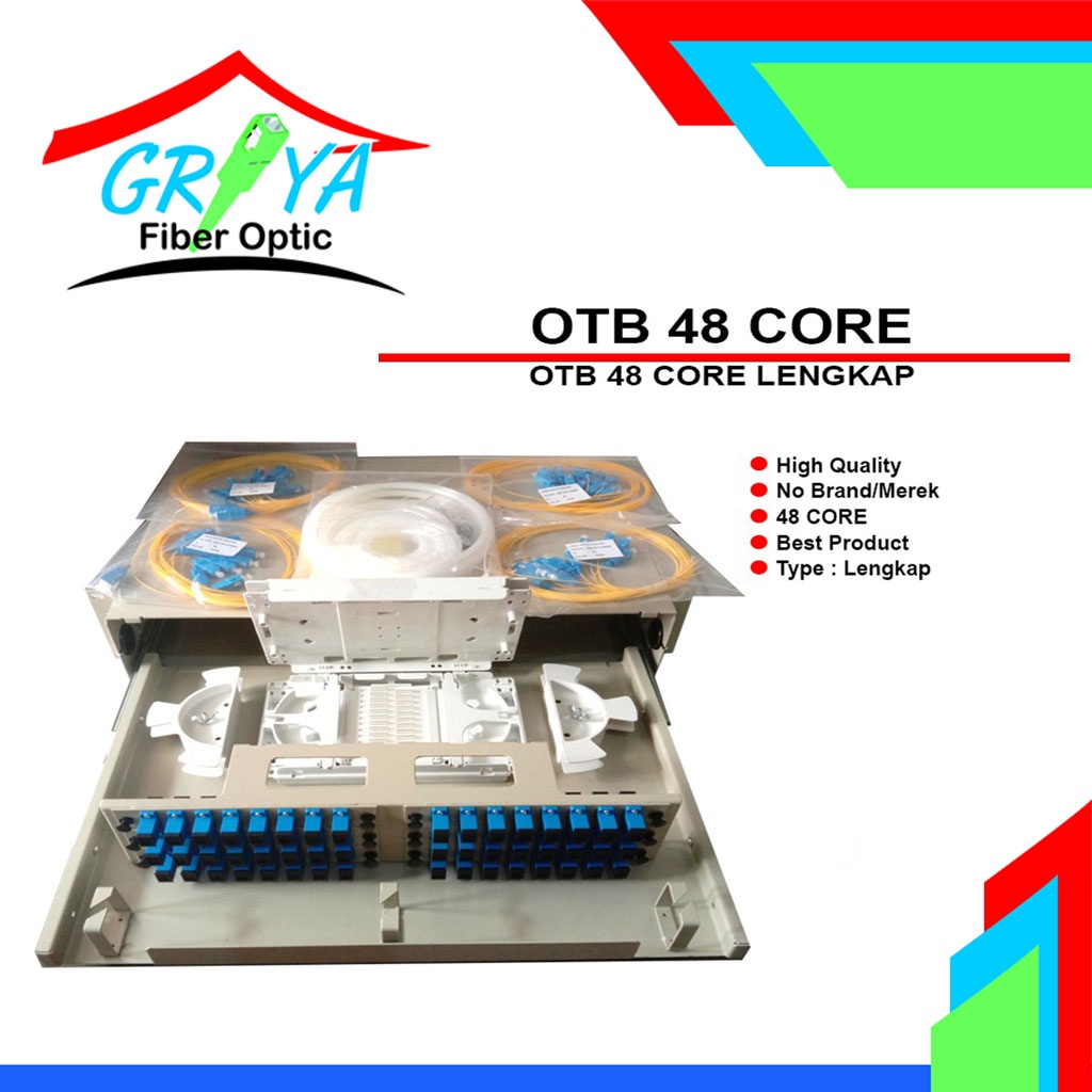 Jual OTB 48 Core SC UPC LENGKAP / Roset 48 Core FTTH | Shopee Indonesia