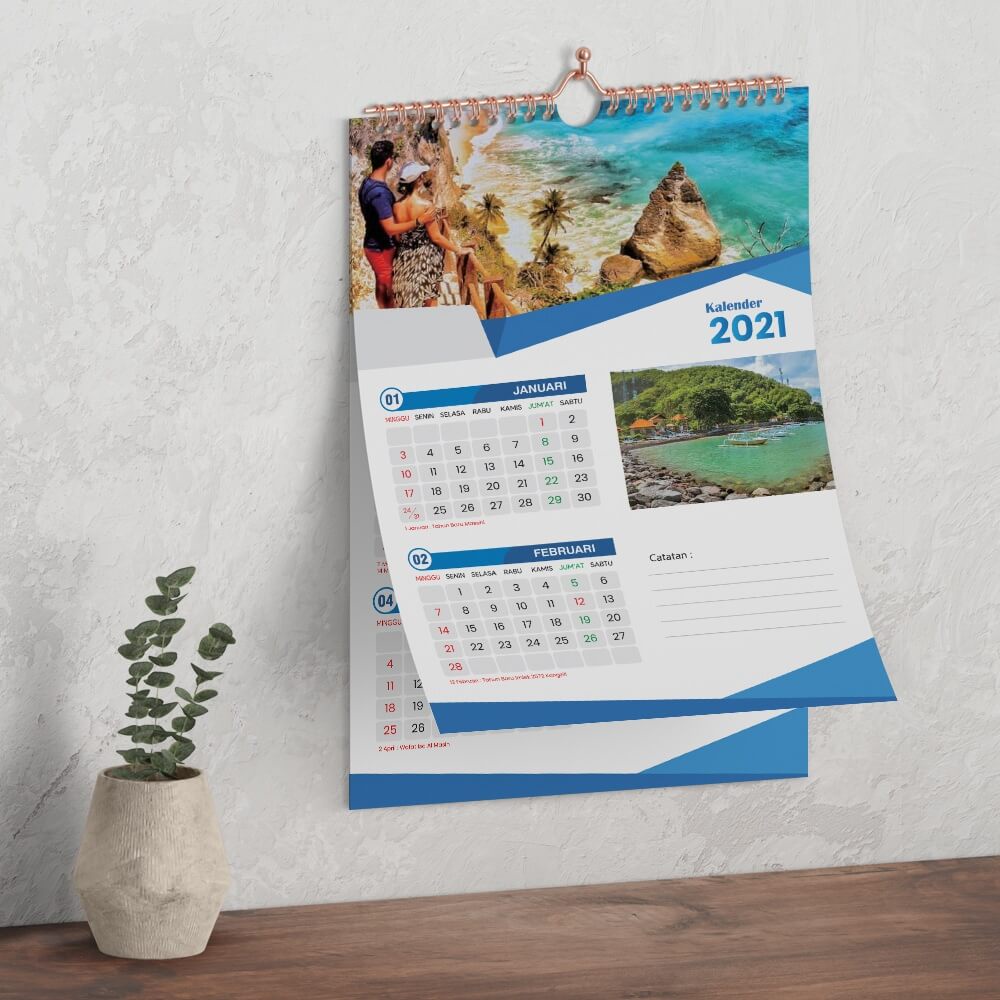 Jual Kalender 2024 RING ( 12 Lbr = 1 Bulan ) Custom Desain | Shopee ...