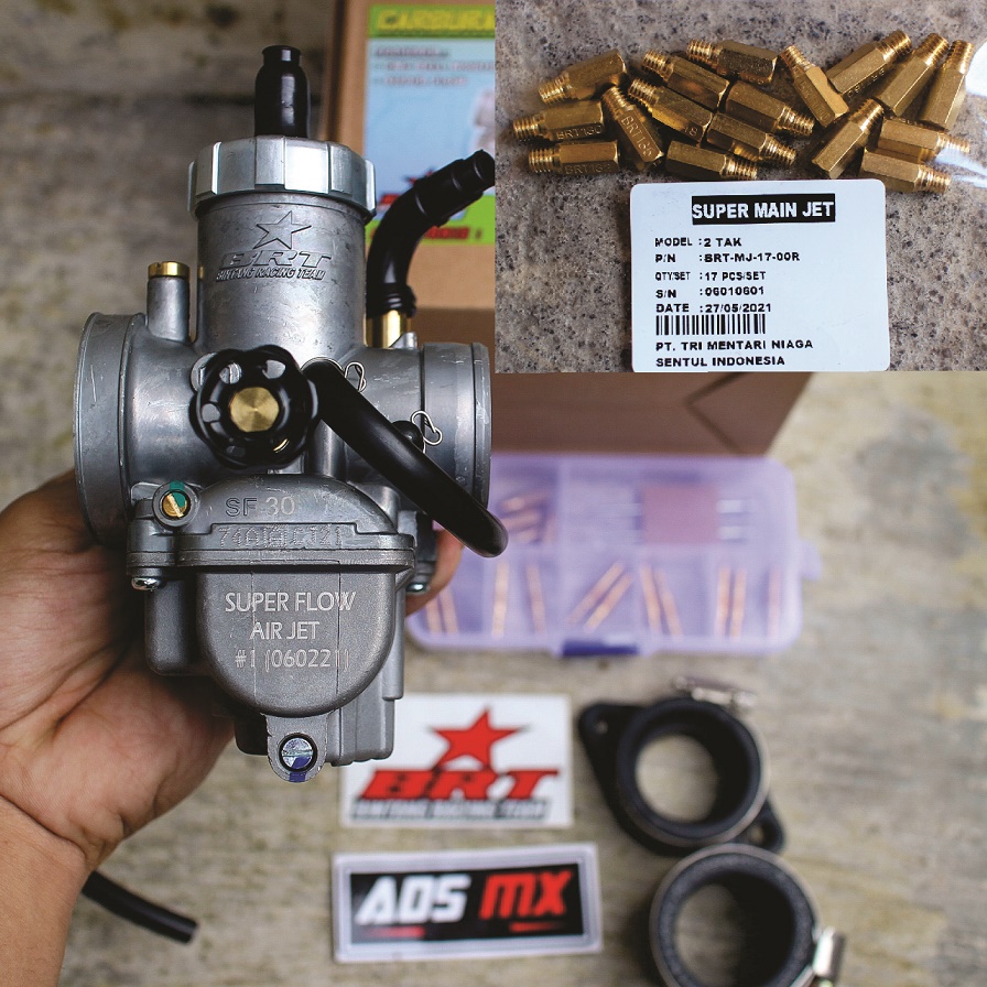 Jual Super Flow BRT Karbu SF PE 24 26 28 30 Bonus Sticker Karburator Carburator Klx Ninja King ...