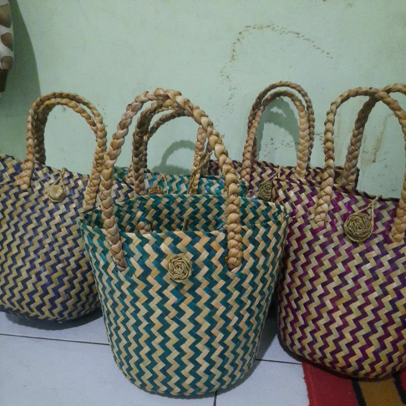 Jual TAS PURUN/ BAKUL MOTIF ASLI KALIMANTAN | Shopee Indonesia