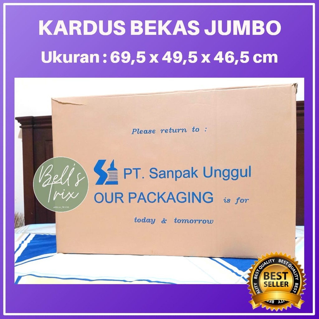Jual Kardus Bekas Dus Pindahan Ukuran Besar Jumbo 60x40x40 cm Box ...
