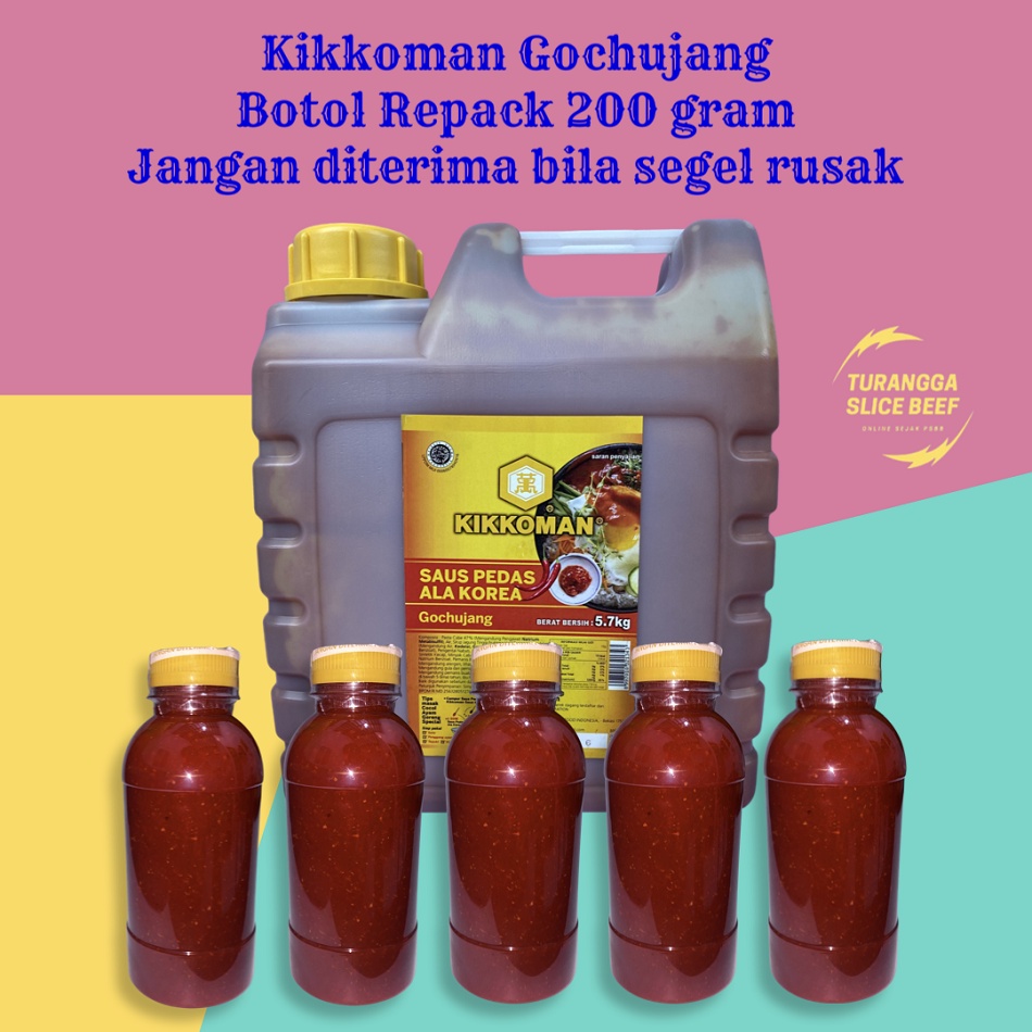 Jual Kikkoman Gochujang Sauce Saus Pedas ala Korea Botol Repack 100 ...