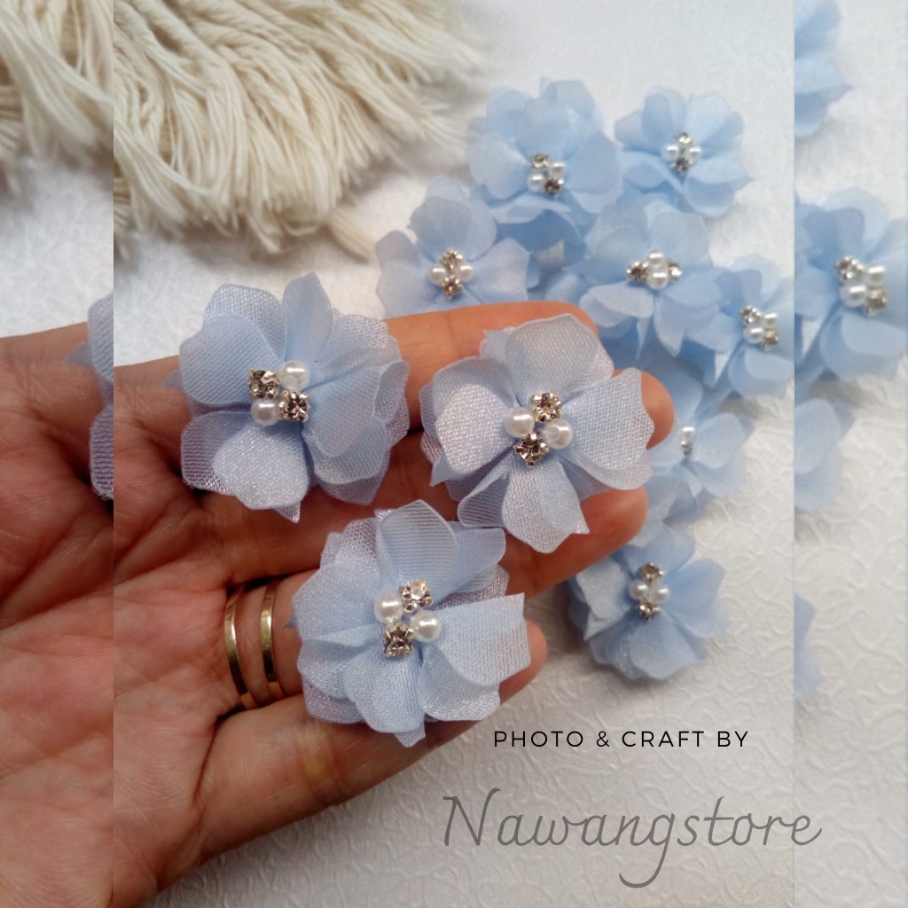 Jual Aplikasi Bunga Alamanda /2MTE.5K /kebaya /brukat /gaun pengantin ...