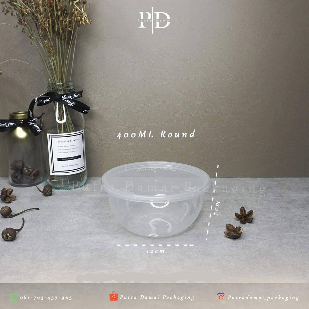 Jual THINWALL BULAT 400ML - KOTAK MAKAN ANTI PANAS - FOOD CONTAINER ...