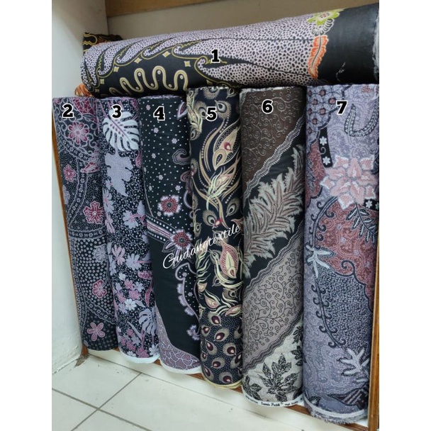 Jual bahan batik katun exclusive srimpi mas, batik katun halus meteran ...