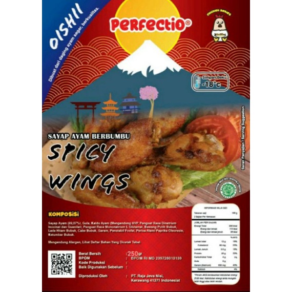 Jual Perfectio Spicy Chicken Wings 250gr, 1kg | Shopee Indonesia