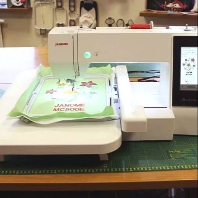 Jual Mesin Bordir Computerised Portable JANOME MC 500E (Memory Craft 500E) | Shopee Indonesia