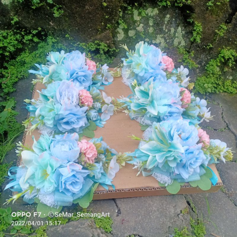 Jual Rangkaian Bunga Seserahan Hiasan Bunga Kotak Hantaran Bunga Hias
