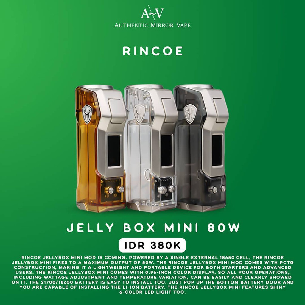 Jual Rincoe Jelly Box Mini 80W MOD Authentic By Rincoe Tech - DR ...