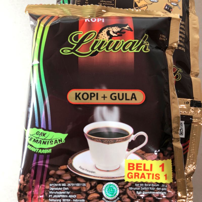 Jual KOPI LUWAK - KOPI GULA - LUWAK KOPI HITAM SACHET | Shopee Indonesia