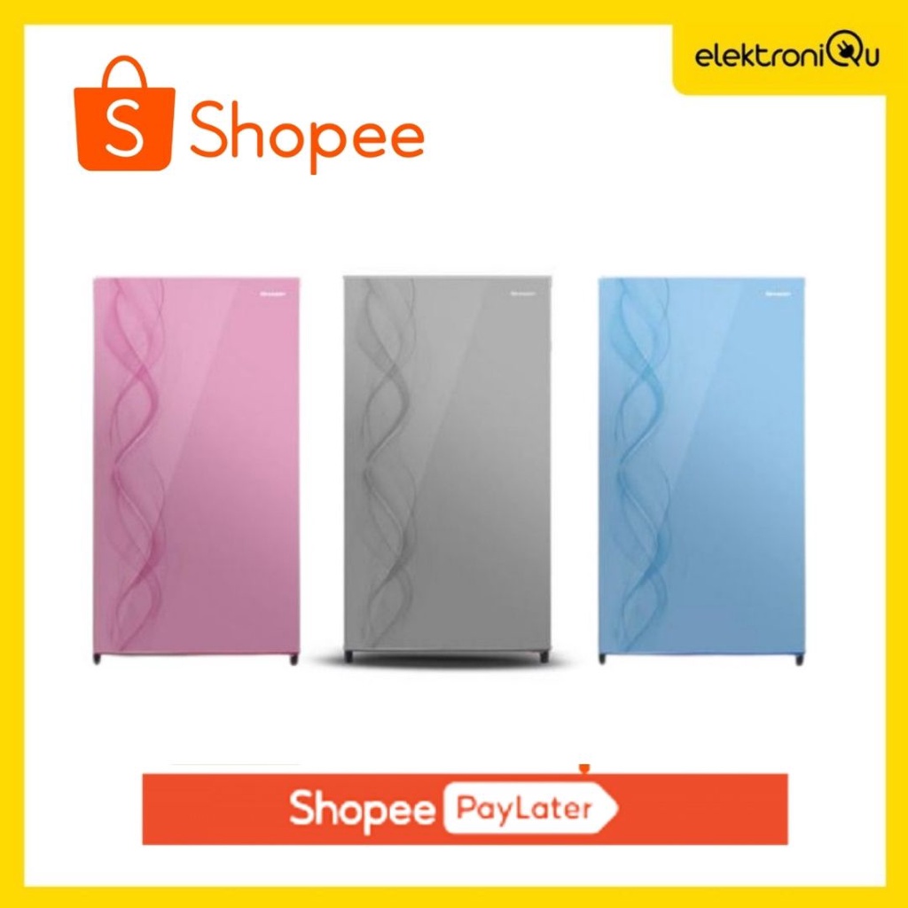Jual LEMARI ES SHARP 1 PINTU SJ-N182D-AB/AP/AS / KULKAS SHARP 1 PINTU ...