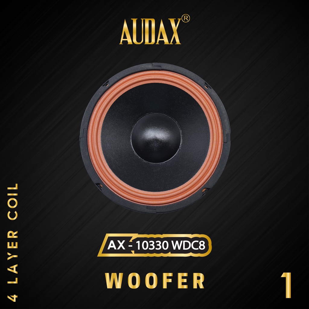 Jual Audax - Speaker Pasif 10" AX-10330 WDC8 4 Layer Coil Woofer ...