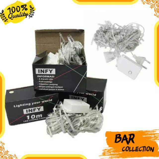 Jual BAR COLLECTION TUMBLR INFY LED 10 METER PACKING BOX LAMPU LED ...