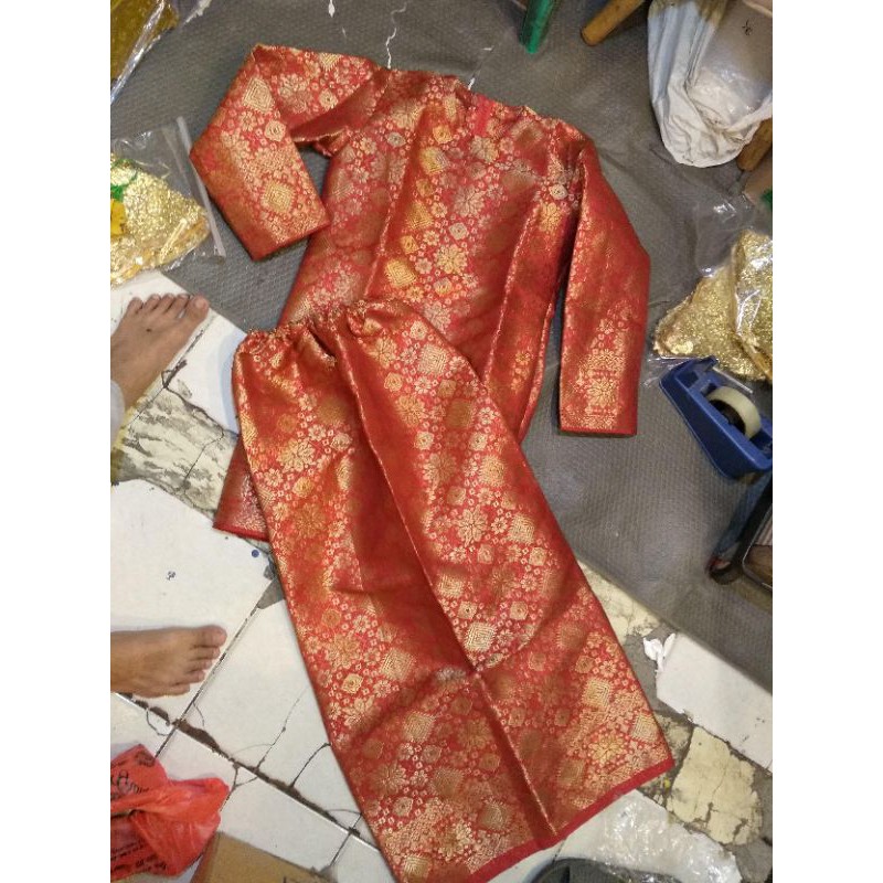 Jual baju songket tari+rok sogket untuk dewasa | Shopee Indonesia