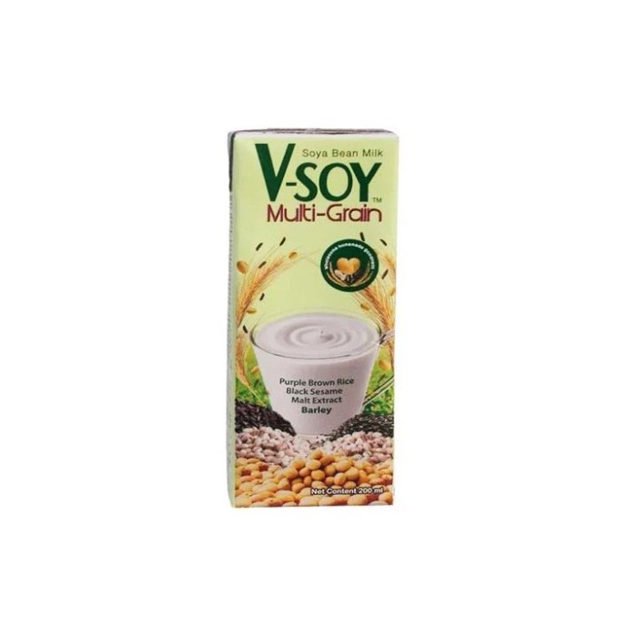 Jual V-Soy Multi Grain Soy Milk Uht 200 Ml | Shopee Indonesia