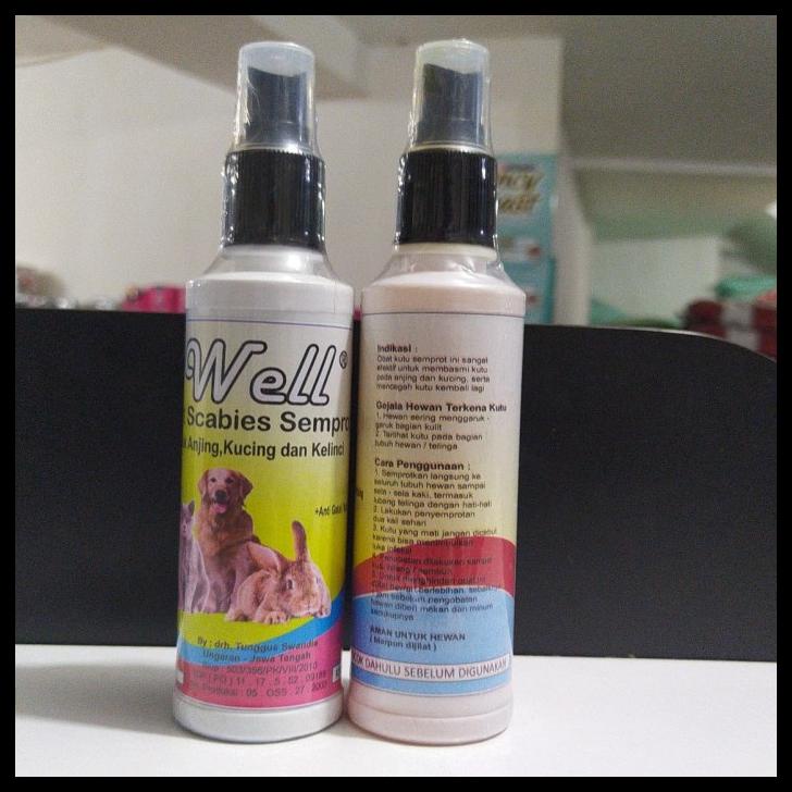 Jual Well Obat Scabies Kucing Anjing Kelinci 125 Ml Obat Scabies ...