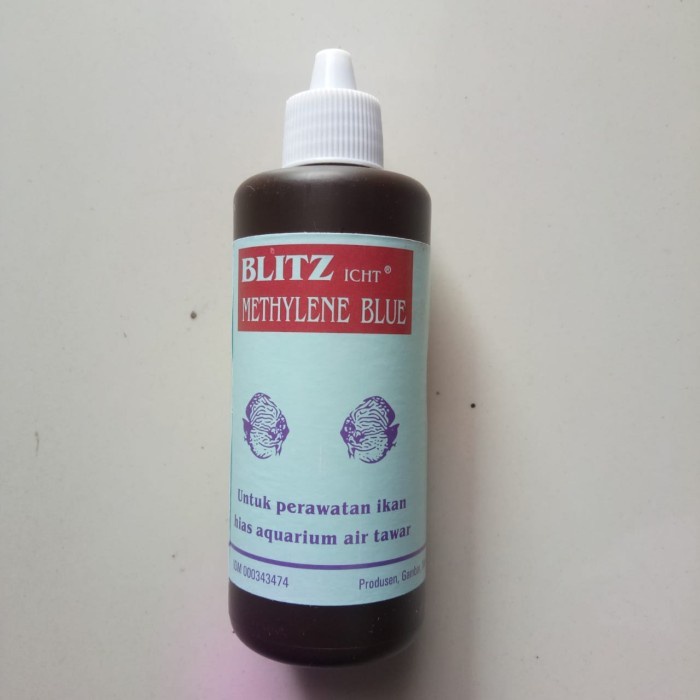 Jual Obat Biru Blitz METHYLENE BLUE 100ml 100cc 100 cc Anti Icht Ich White Spot Aquarium Kolam ...