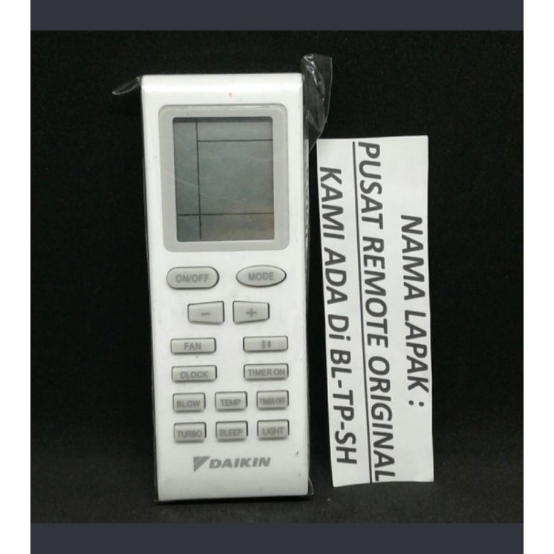 Jual REMOTE REMOT AC DAIKIN ARC467A1 & YB1FA ORIGINAL ASLI | Shopee ...