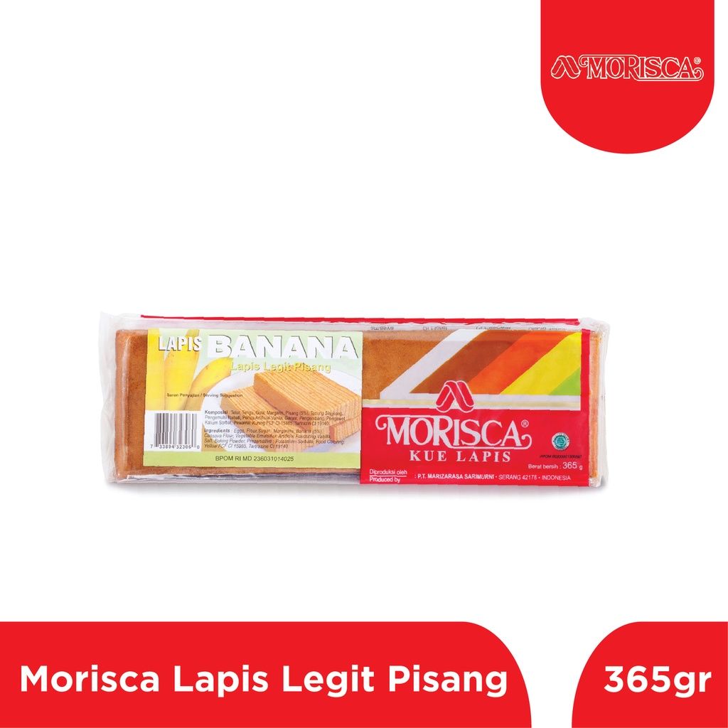Jual KCC306 - Morisca Lapis Banana 365gr | Shopee Indonesia