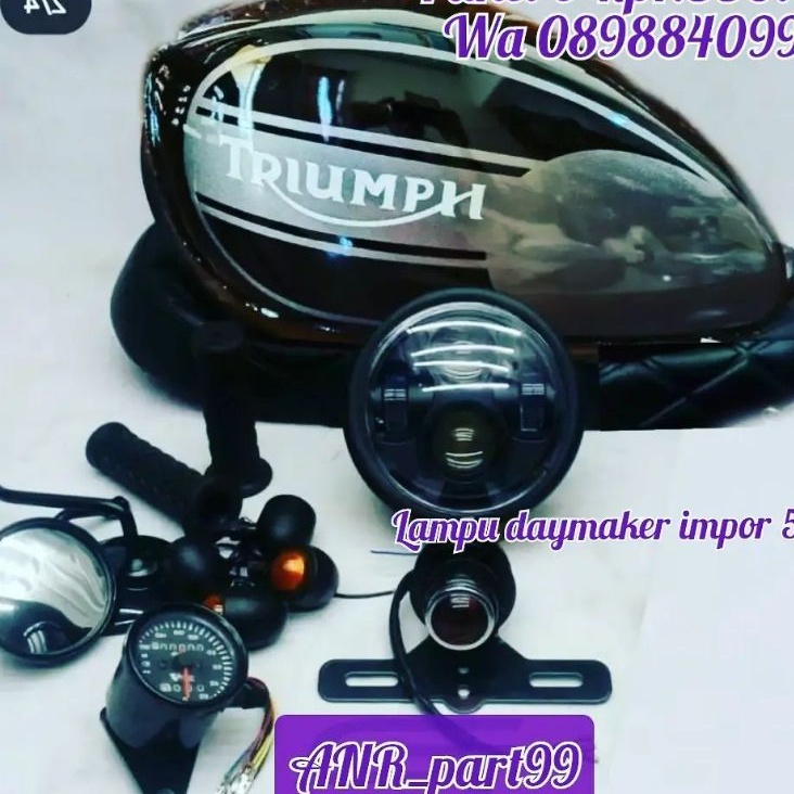 Jual paket lampu japstyle daymaker impor sen stopan set jok dan tengki ...